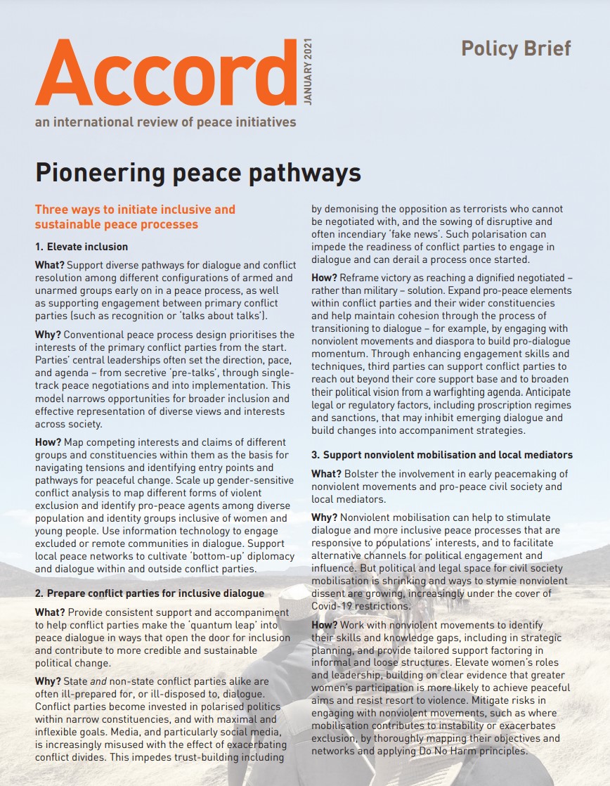 Pioneering peace pathways – AFPCS